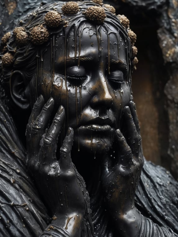 Premium Free ai Images | photo of the statue of the personification of ...