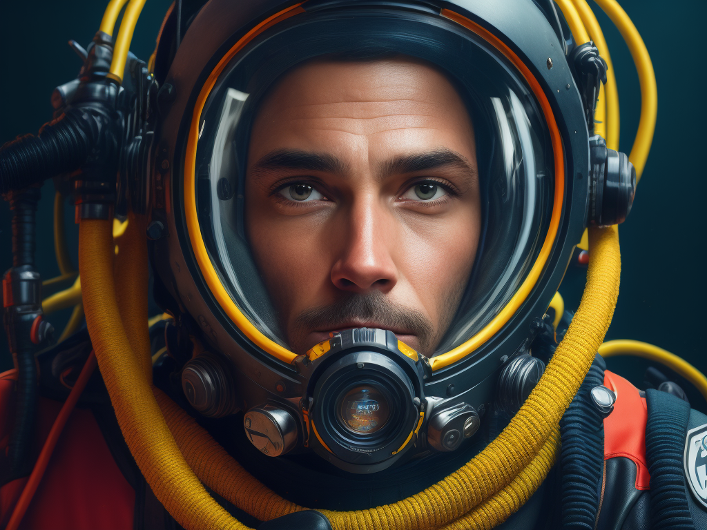 Premium Free ai Images | portrait of commercial diver ultra realism ...