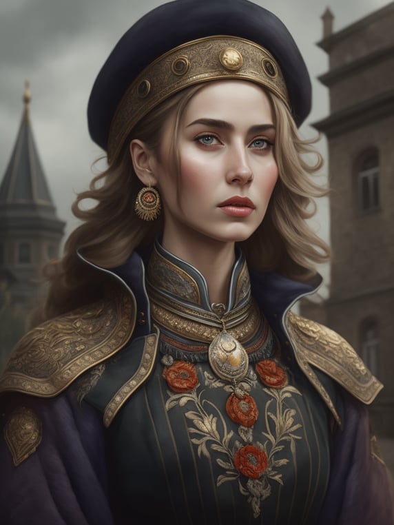Lumenor AI Image Generation - watercolor illustration of russian girl ...