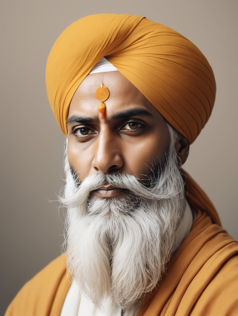 Premium Free ai Images | sikh saint