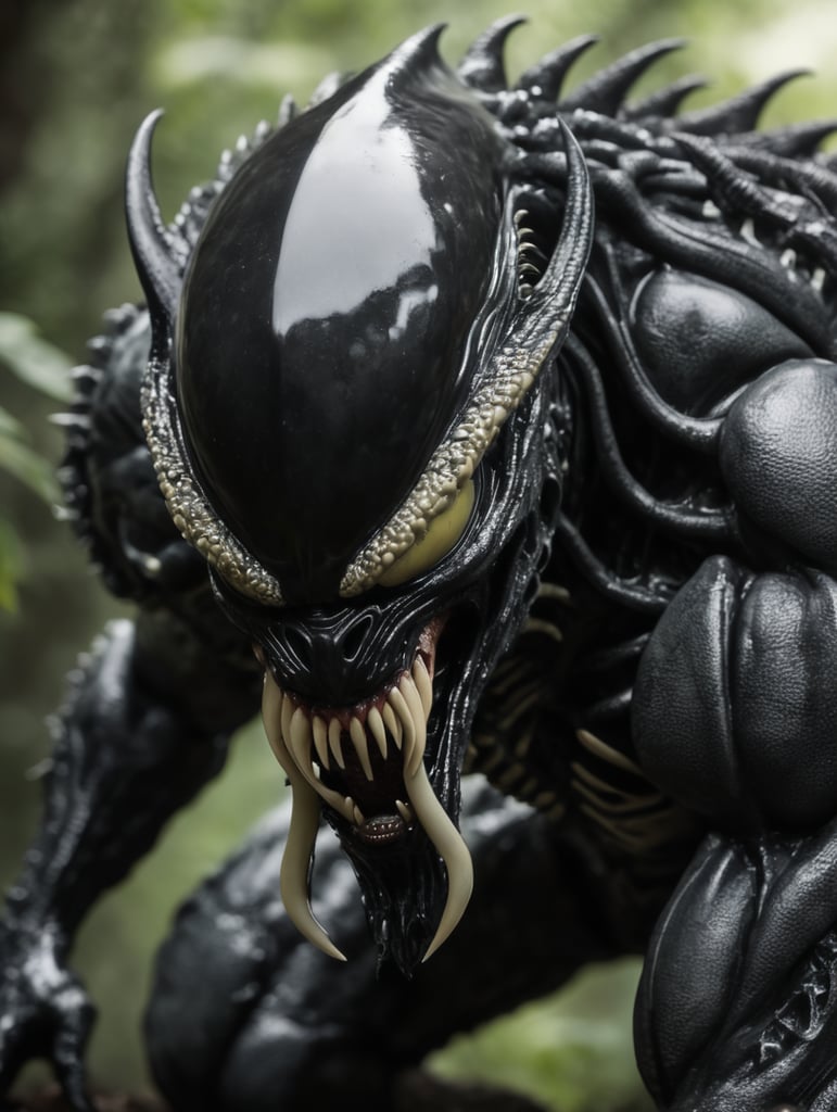 Premium Free ai Images | alien venom symbiote predator