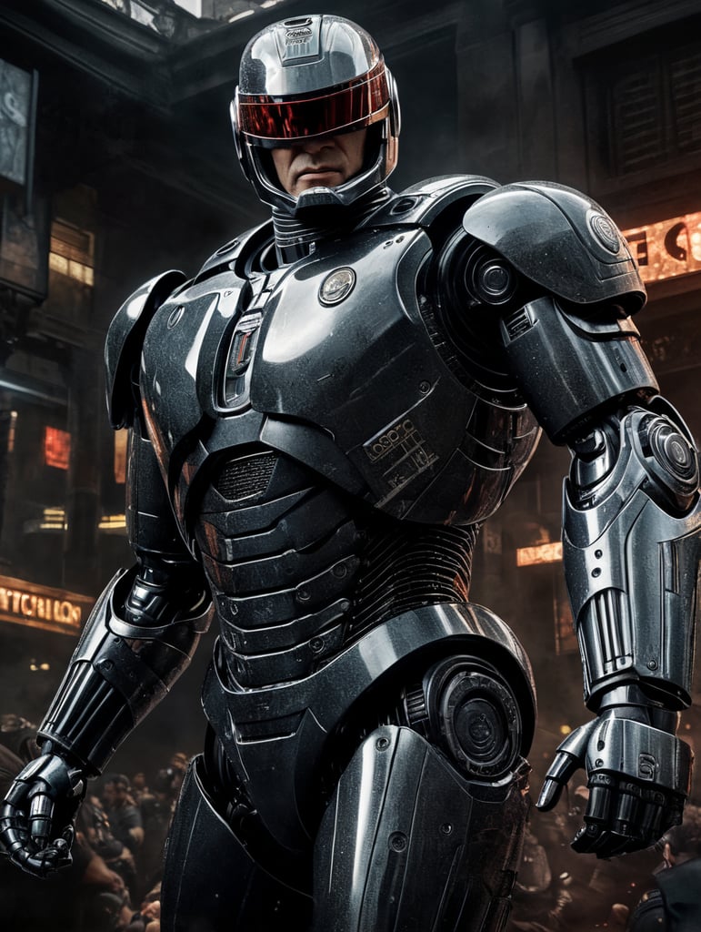 Premium Free ai Images | robocop movie poster