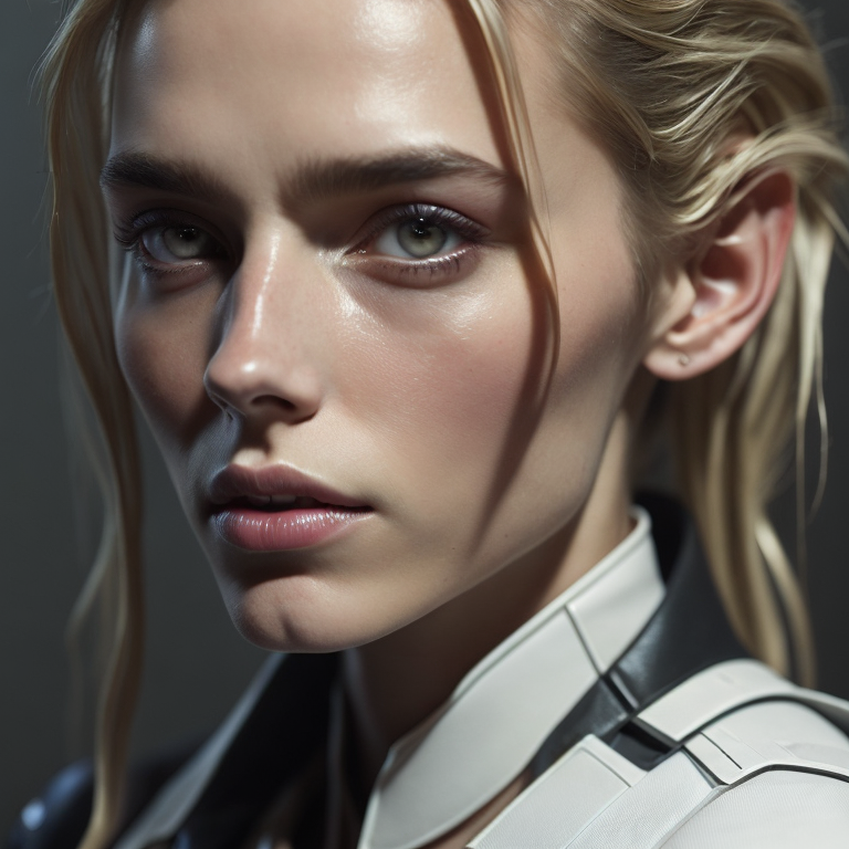 Lumenor AI Image Generation - super soldier girl slim full detail face ...