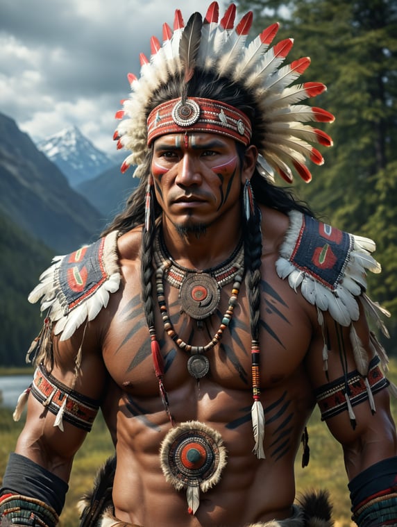 Premium Free ai Images | need an image for indigenous male from canada ...