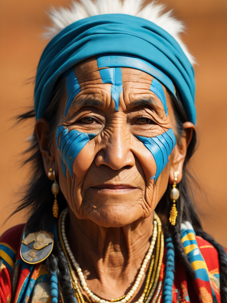 Lumenor AI Image Generation - native american old woman years old in ...