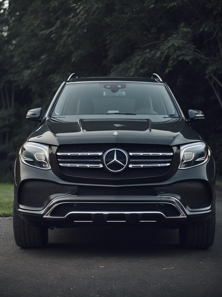 Lumenor AI Image Generation - black mercedes suv