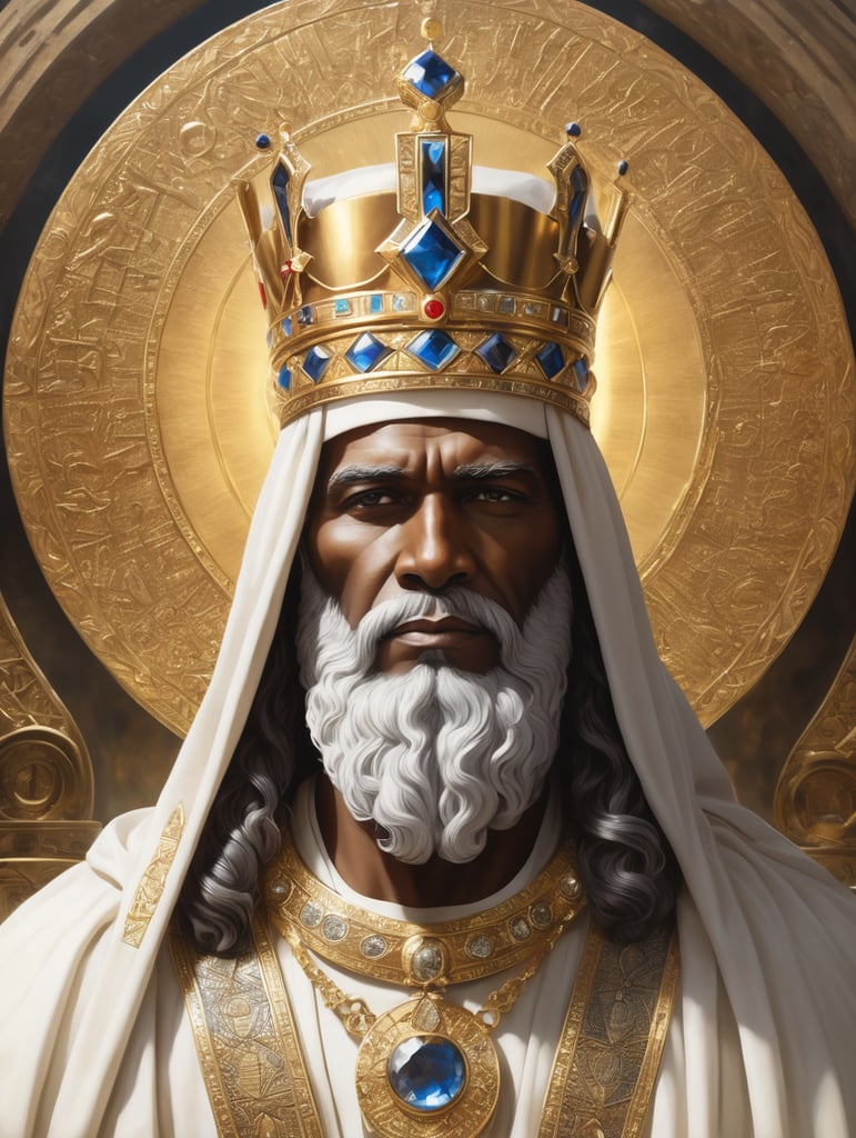 Premium Free ai Images | king solomon with the ring of knowledge