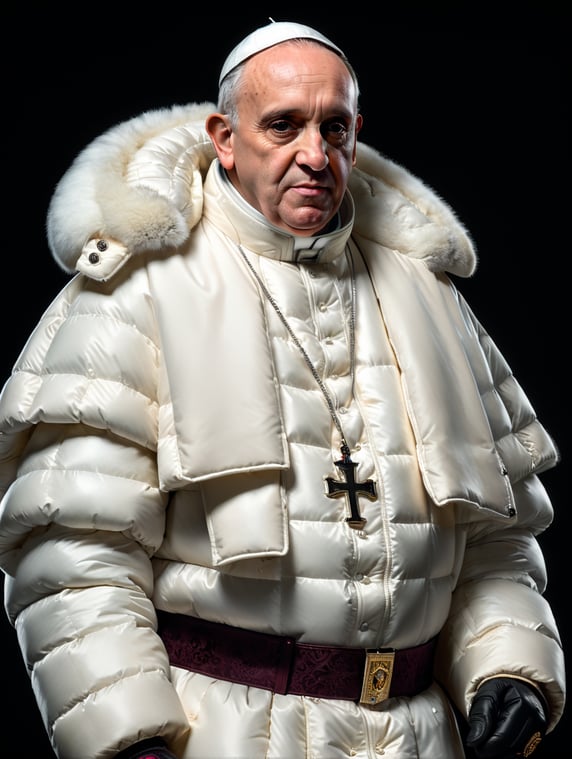 Premium Free ai Images | professional photo of glamour pope francis ...
