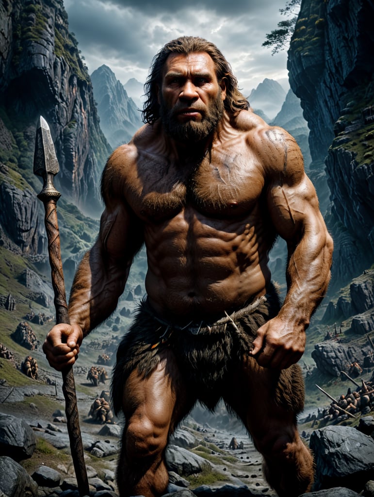 Premium Free ai Images | neanderthal