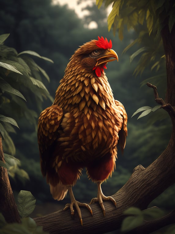 Premium Free ai Images | kfc chicken growing in trees