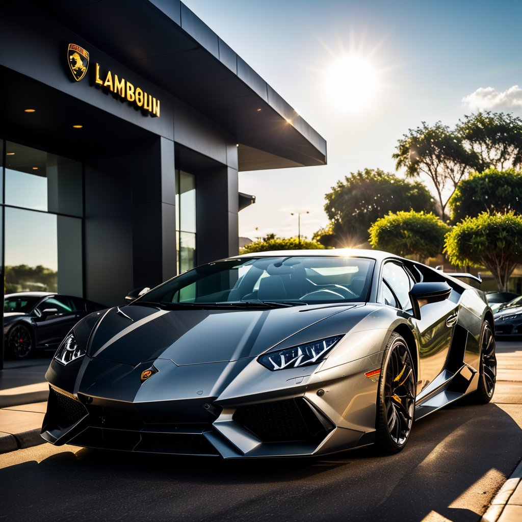 Premium Free ai Images | beautiful lamborghini collorado standing out ...