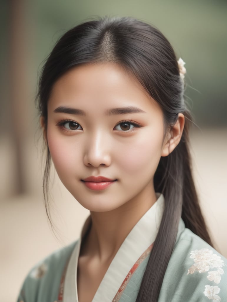 Premium Free ai Images | cewek cantik bermuka cina