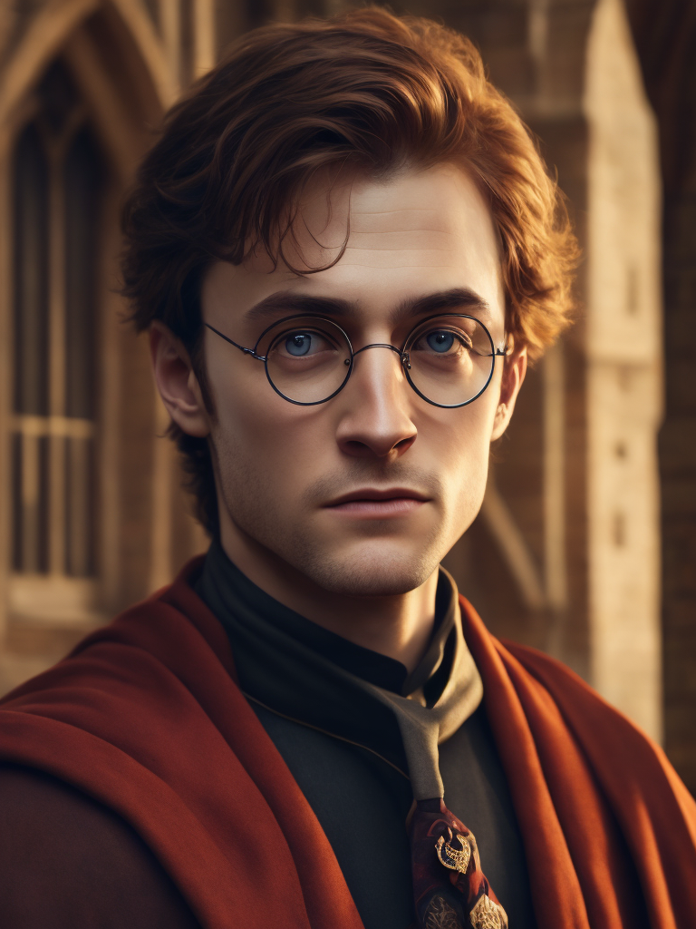 Lumenor AI Image Generation - portrait of harry potter in medieval ...