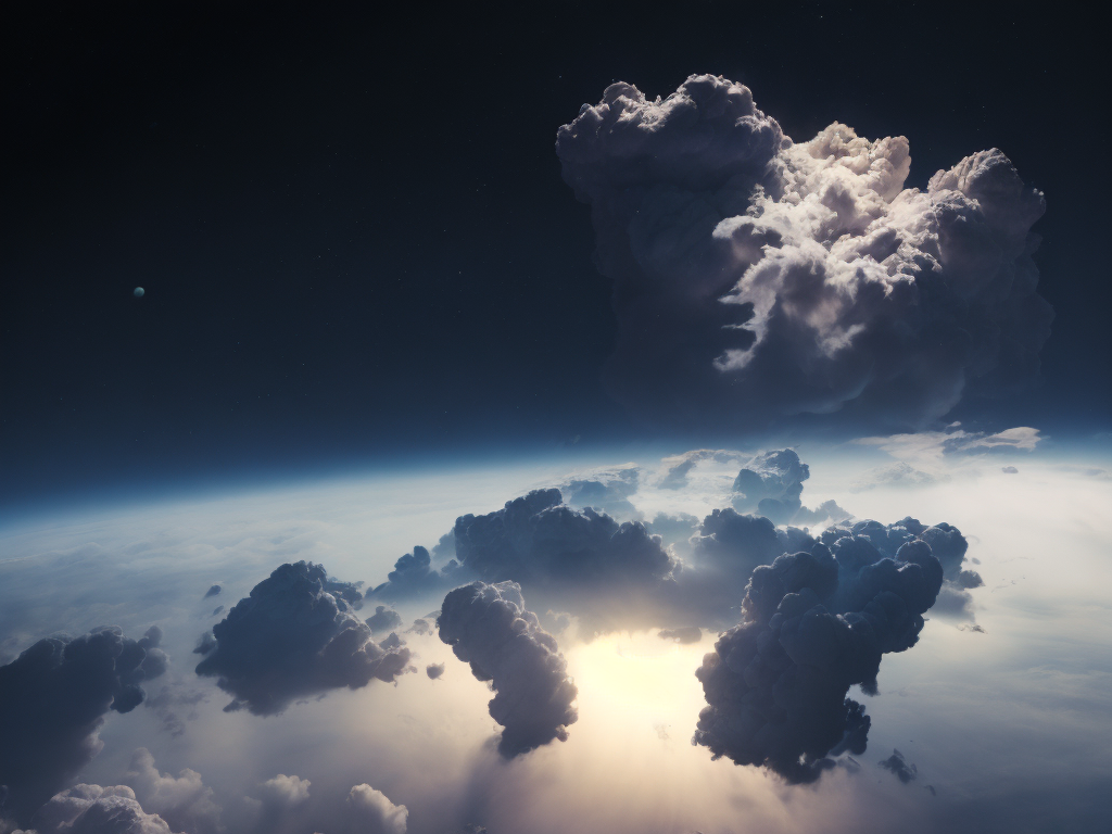 Premium Free ai Images | clouds in space