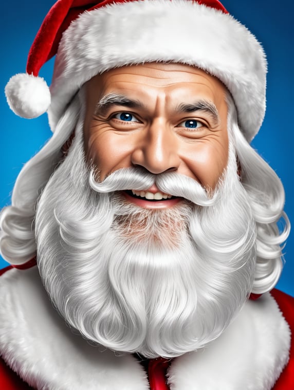Premium Free ai Images | santa claus with long thick white beard ...