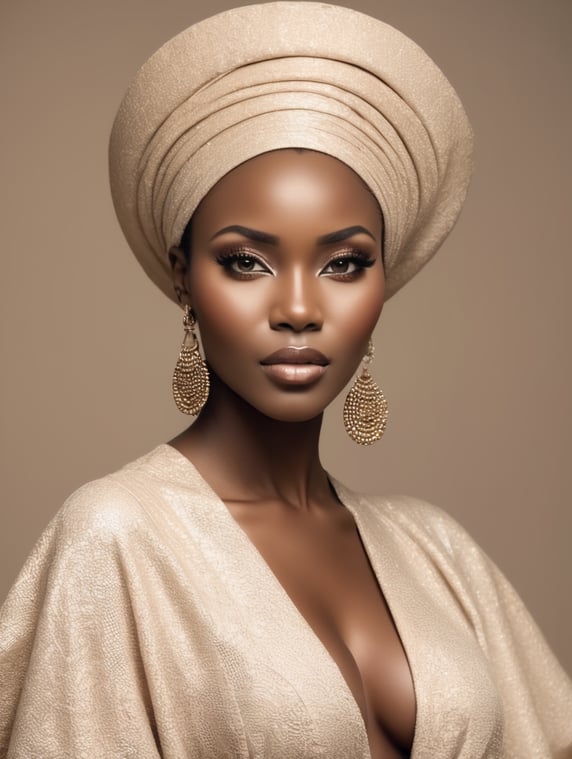 Premium Free ai Images | beautiful african women glamour model