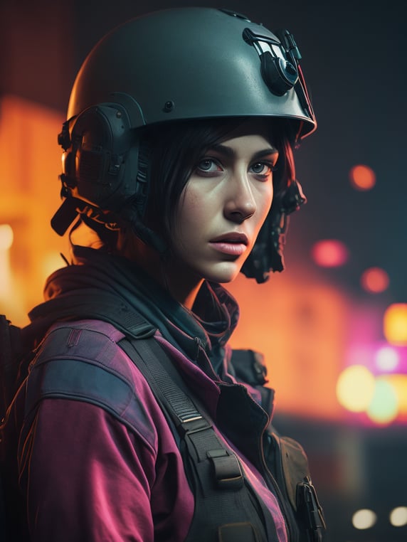 Premium Free ai Images | terrorist girl from counter strike game with ...