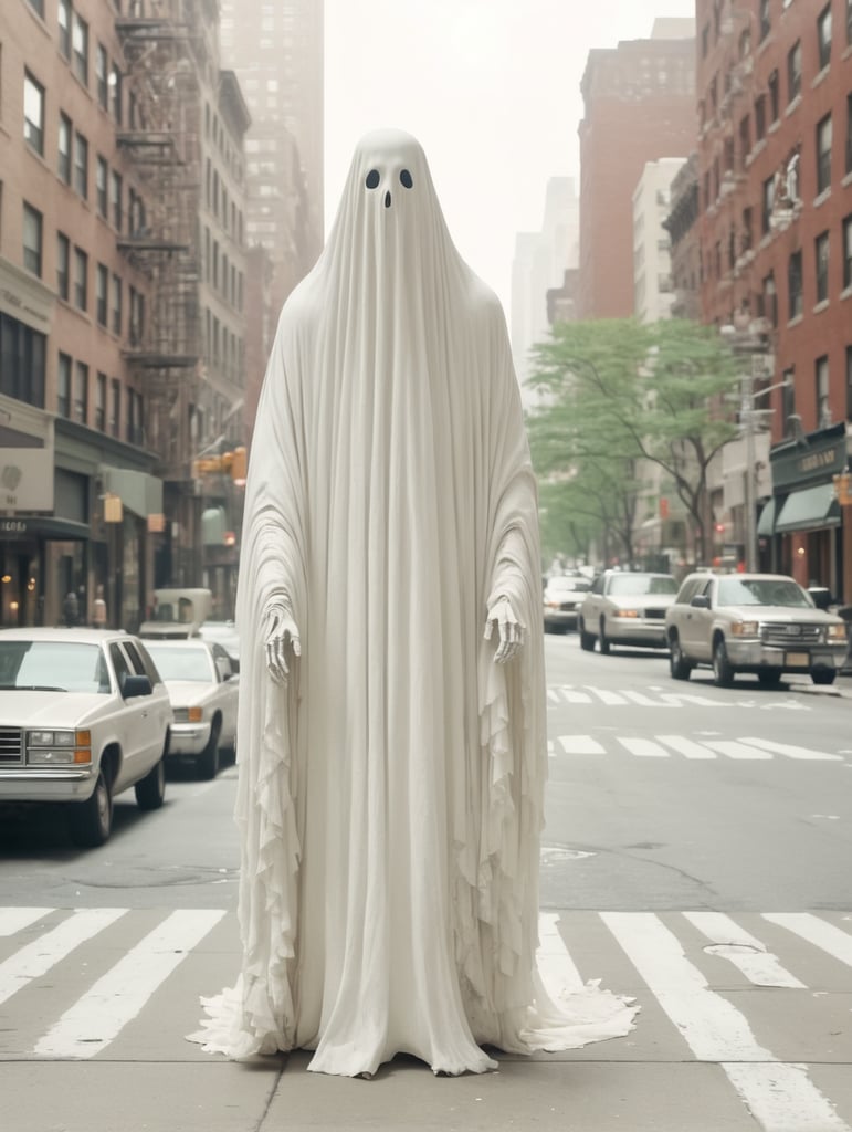 Premium Free ai Images | very creepy realistic ghost standing in the ...