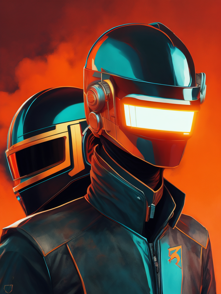 Lumenor AI Image Generation - portrait of daft punk ultra realism super ...