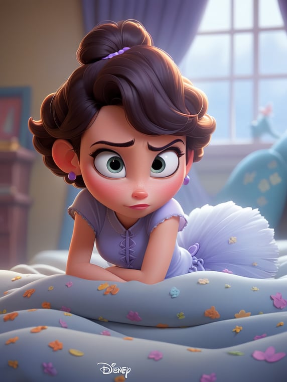 Premium Free ai Images | ma intrebam cum ar arata nancy intr un film disney