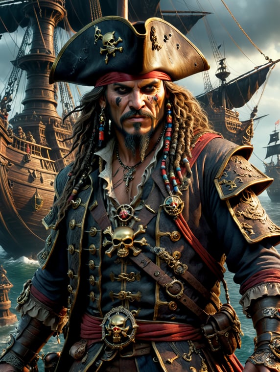 Premium Free ai Images | pirate
