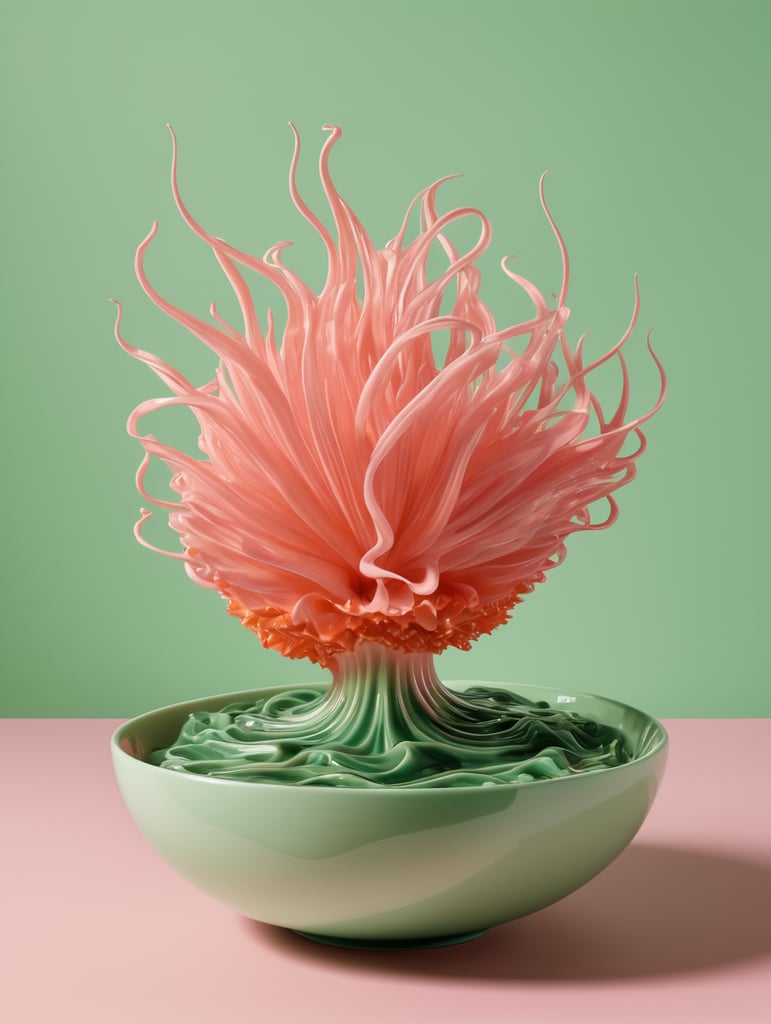 Premium Free ai Images | singular object floating in mid air trippy ...