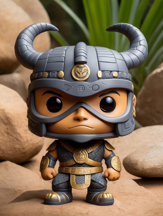 Premium Free ai Images | estilo funko guerrero artoy chavin de huantar ...