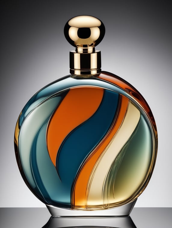 Premium Free ai Images | perfume bottle with abstract look design ...