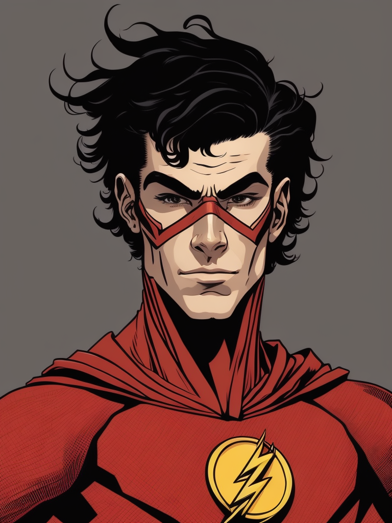 Lumenor AI Image Generation - dc superhero flash illustration comic dc ...