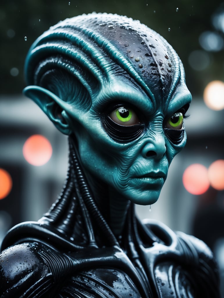 Premium Free ai Images | an alien dressed up like human for halloween ...