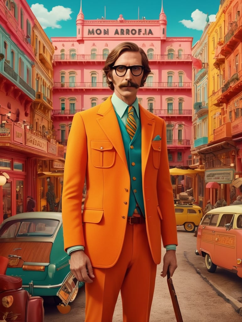 Premium Free ai Images | wes anderson style incredibly high detail ...