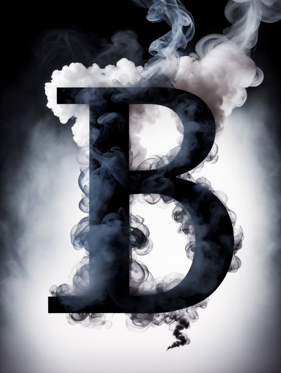 Premium Free ai Images | letter made from smoke smokey letter letter