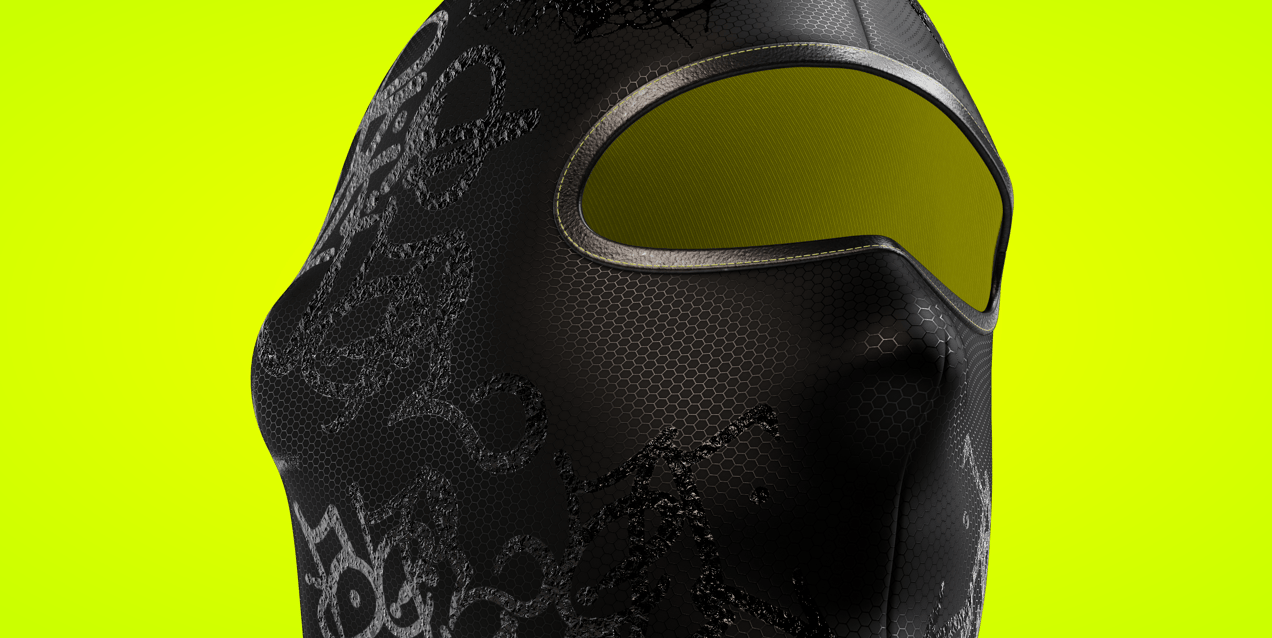 Ski Mask Balaclava 3D mockup and 3D model. Edit online. Provisual.