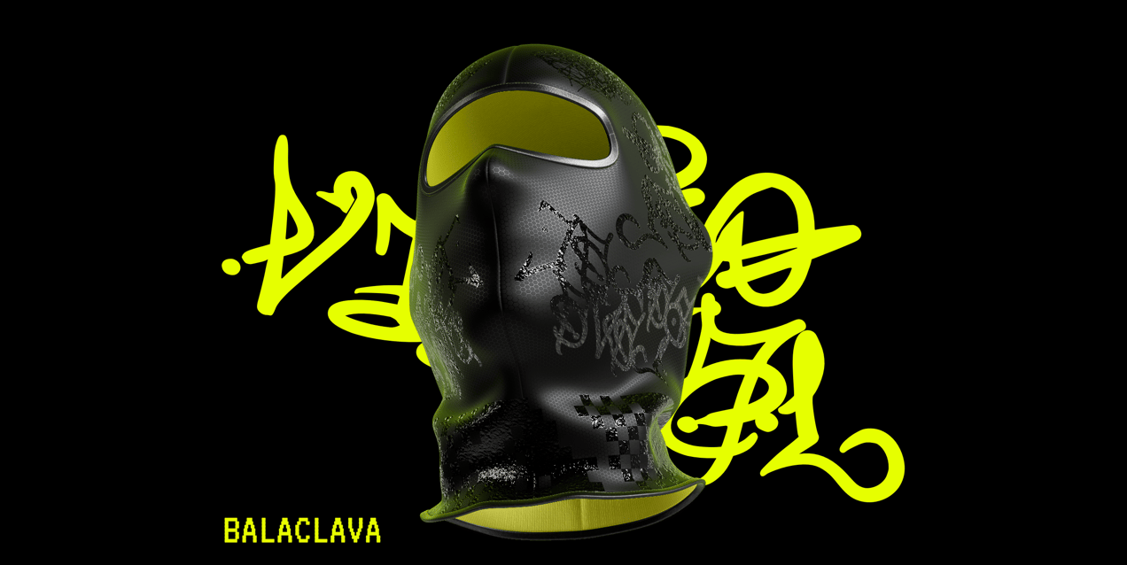 Ski Mask Balaclava 3D mockup and 3D model. Edit online. Provisual.