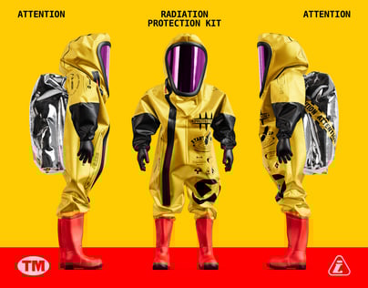 Radiation Protection Kit. 3D mockup. ProVisual.