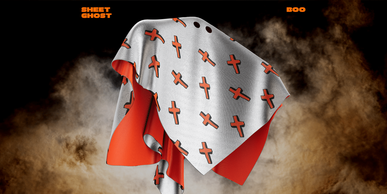 ProVisual — Sheet Ghost 3D mockup and 3D model - customize online now