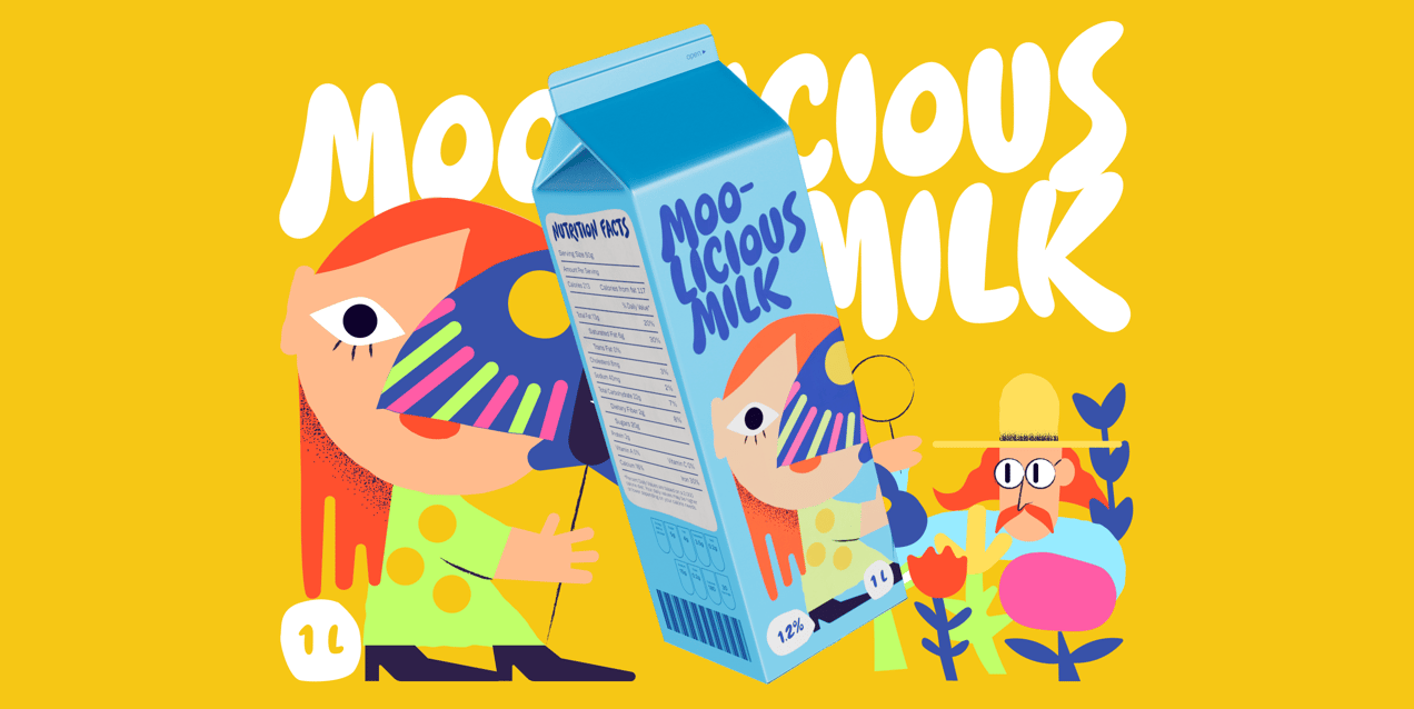 Free Milk carton 3D mockup. Create presentations using Online Mockup ...