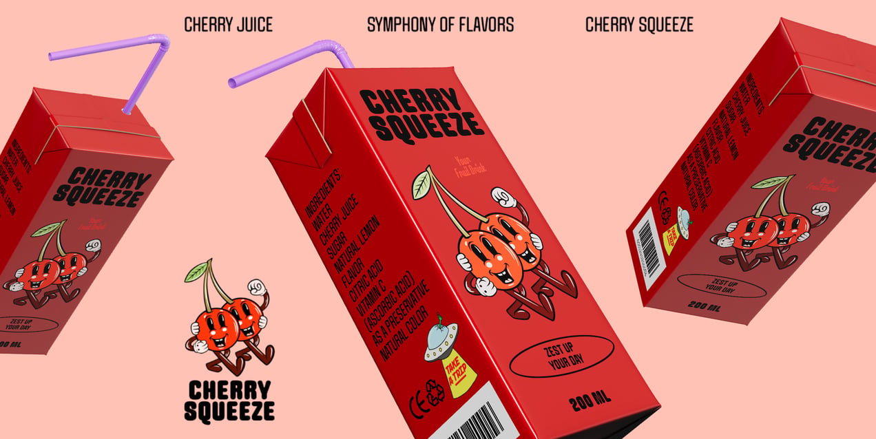 ProVisual — 330ml Opened 200ml Juice Box 3D mockup and 3D model ...