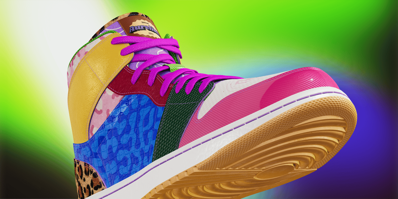 Shoes 3D mockup High-Top Sneaker. Edit online. ProVisual.