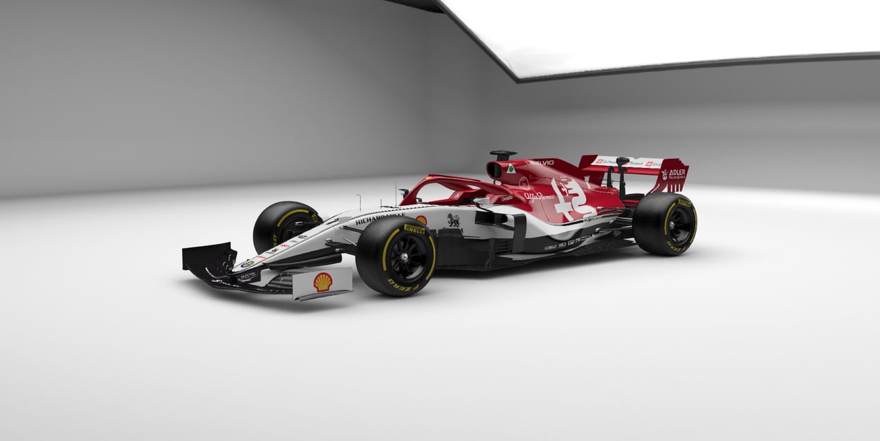 Car Mockup Formula 1 Race. 3D Mockup, edit online. ProVisual.