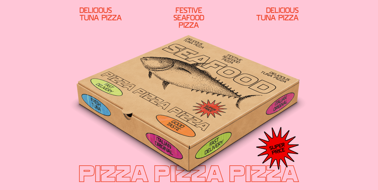 Pizza Box. 3D model. ProVisual.