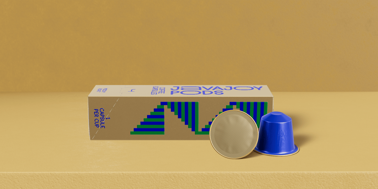 Coffee Pods with Box. 3D model. ProVisual.