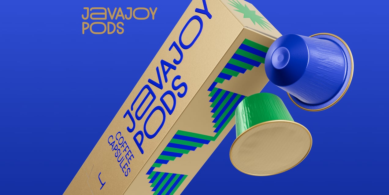 Coffee Pods with Box. 3D model. ProVisual.