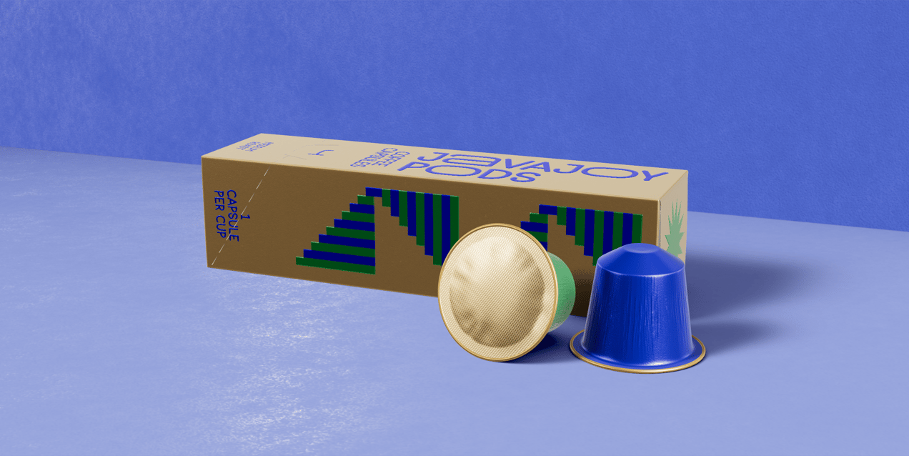 Coffee Pods with Box. 3D model. ProVisual.