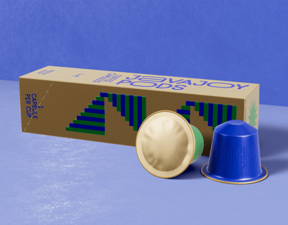 Coffee Pods with Box. 3D model. ProVisual.
