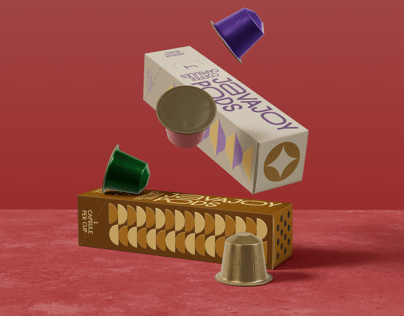 Two Boxes with Coffee Pods. 3D model. ProVisual.