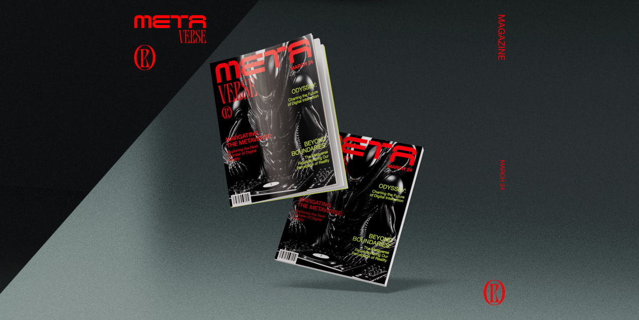 Magazine 3D mockup. Create presentations using Online Mockup Generator.