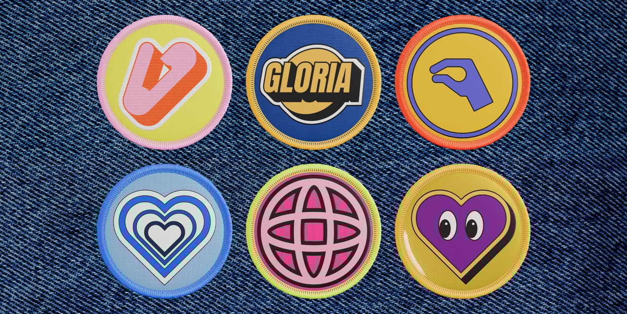 Free Patch 3D mockup. Create presentations using Online Mockup Generator.