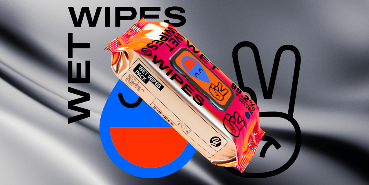 ProVisual — Wet Wipes Pack 3D mockup and 3D model - visualize online now