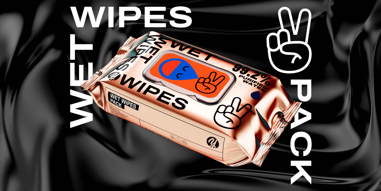 ProVisual — Wet Wipes Pack 3D mockup and 3D model - visualize online now
